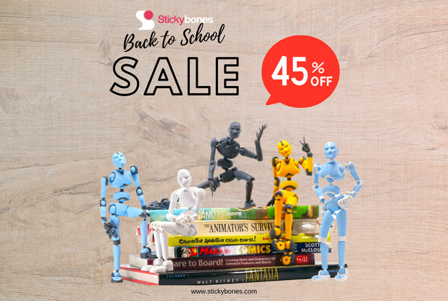 Poseable Magnetic Human Figures for Drawing and Animation | Stickybones