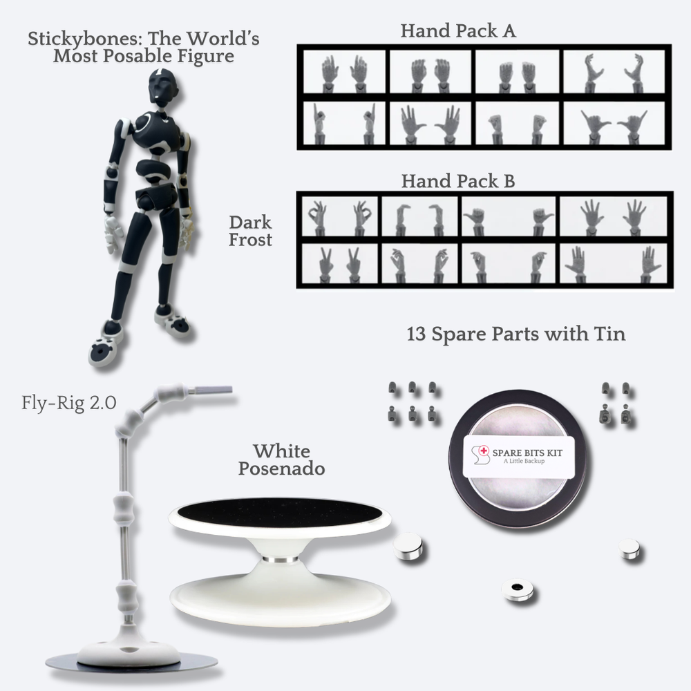 The Pose-It-All Bundle! | Poseable Magnetic Human Figures by Stickybones