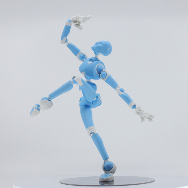 GLACIER BLUE Stickybones | Poseable Magnetic Human Figures by Stickybones