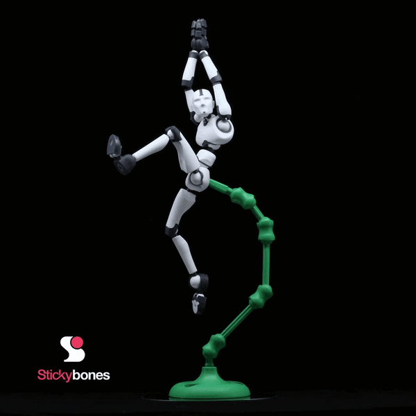 Fly-Rig 2.0 (Choose Color) | Poseable Magnetic Human Figures by Stickybones